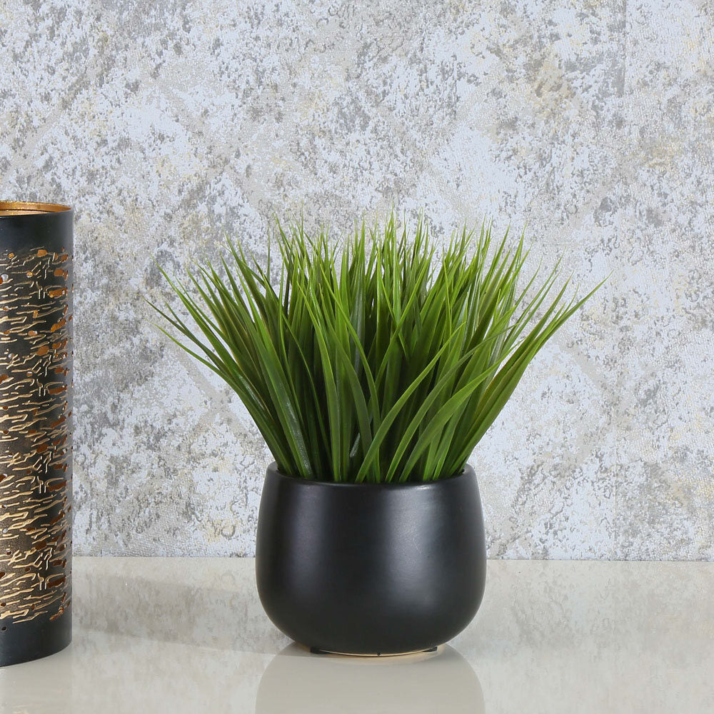Buy Premium Artificial Grass With Ceramic Pot Online in India ...