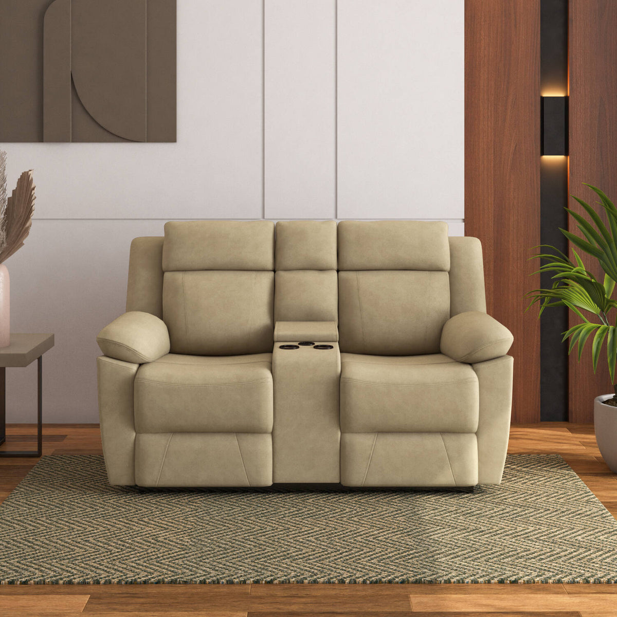 Clapton 2 Seater Double Motor Electric Recliner With Smart Center Cons ...