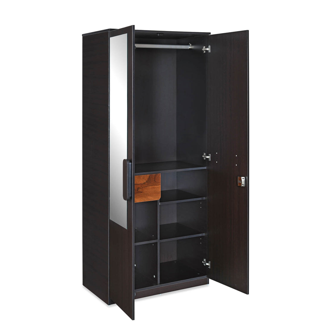 Buy Raven Wooden 2 Door Wardrobe (Wenge) Online in India | Nilkamal Homes