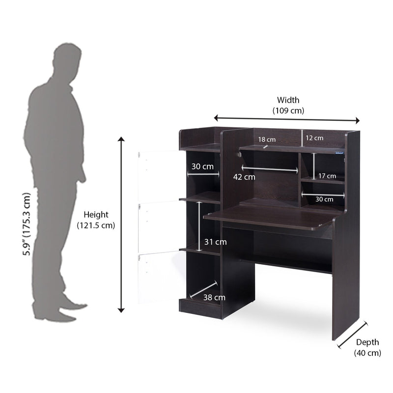 Buy Genius Study Table (New Wenge / High Pine) Online In India ...