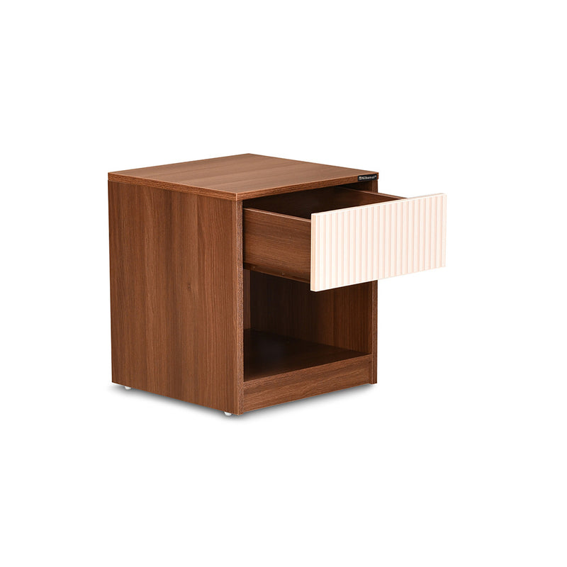Rova Night Stand (Walnut) – Nilkamal Homes