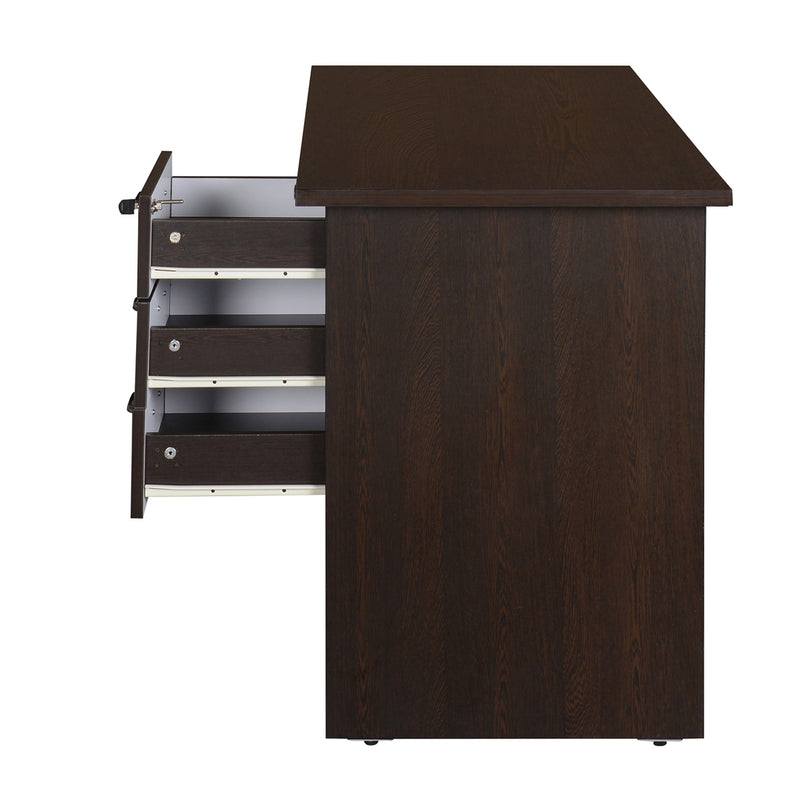 Buy Maximus 5ft Engineered Wood Office Table (New Wenge) Online In ...