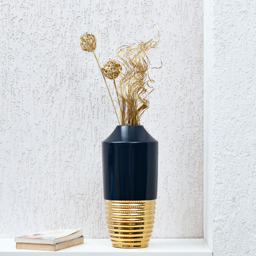 Buy Bullet Shaped Decorative Ceramic Vase Online in India @Best Price ...