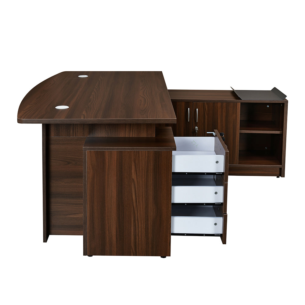 Buy Elegant neo office table (Walnut) Online in India – Nilkamal Homes