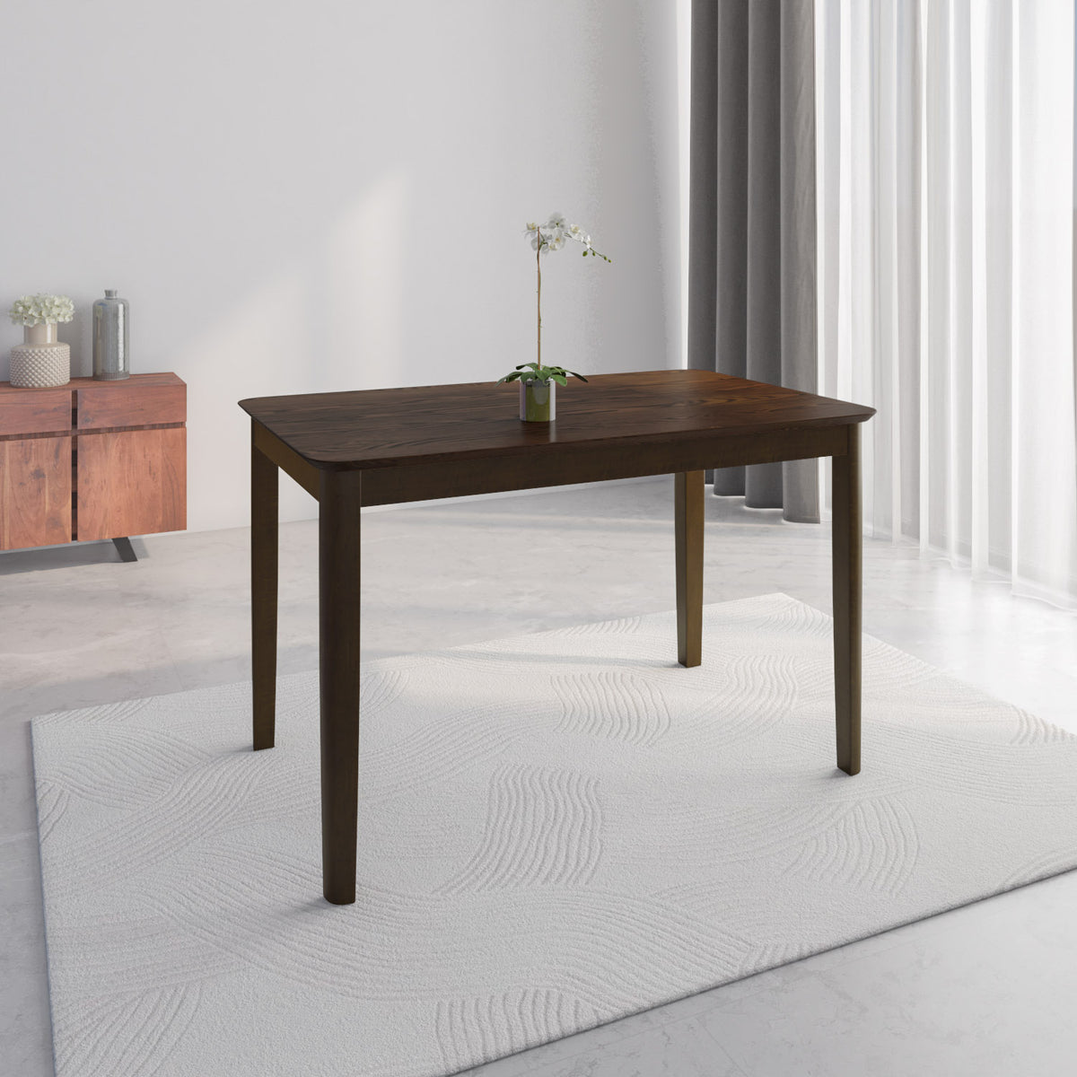 Orval 4 Seater Dining Table (Rio Brown) – Nilkamal Homes