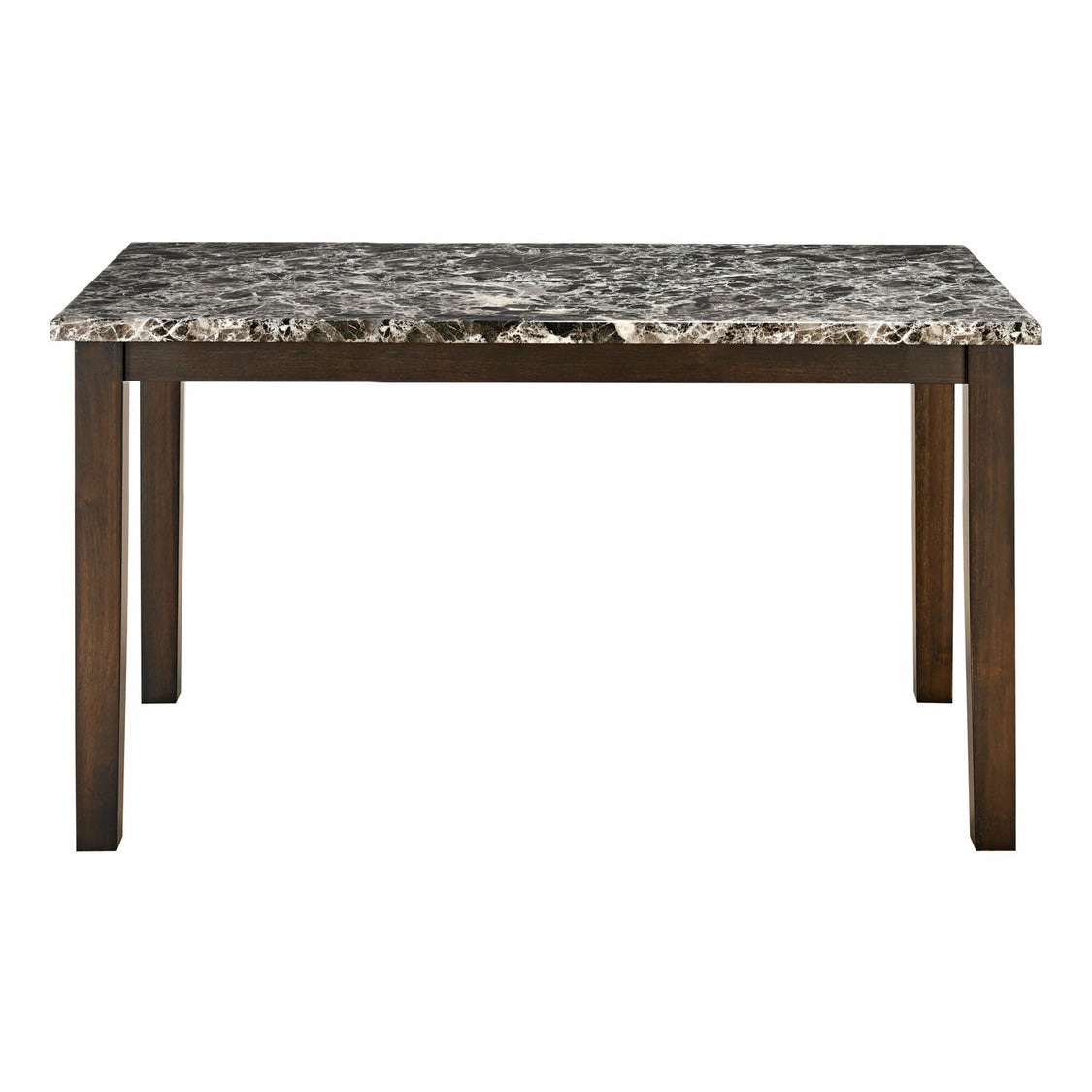 Buy Adrian 6 Seater Marble Top Dining Table (Dark Walnut) Online ...