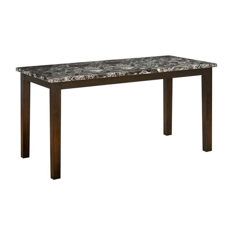 Buy Adrian 6 Seater Marble Top Dining Table (Dark Walnut) Online ...