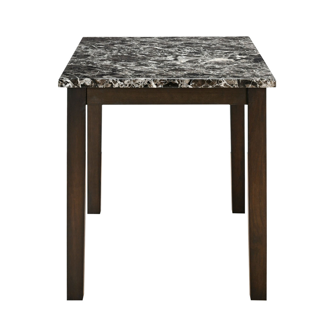 Buy Adrian 6 Seater Marble Top Dining Table (Dark Walnut) Online ...