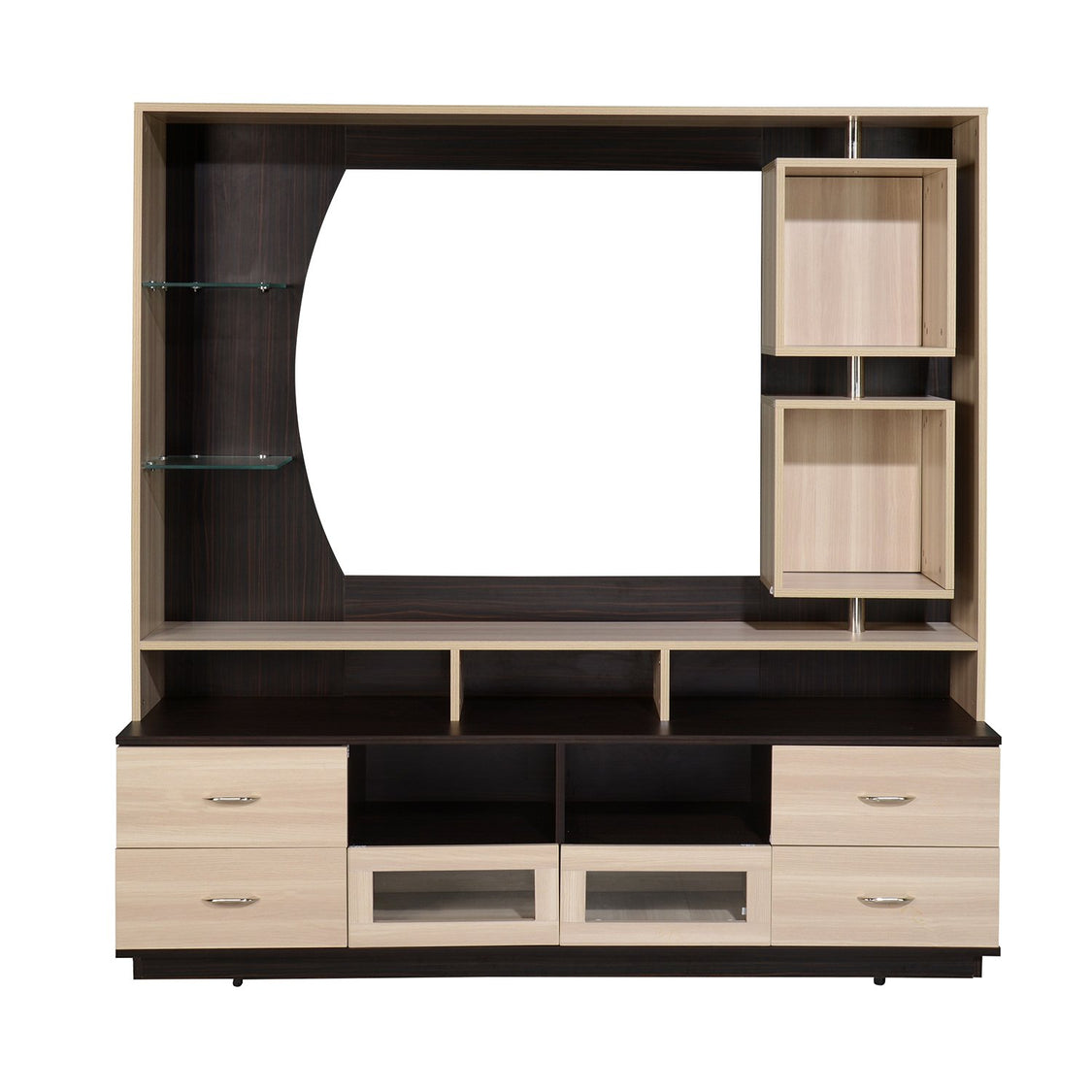 Buy Nilkamal Kayla Wall Unit (Wenge/Oak) Online - Nilkamal Homes
