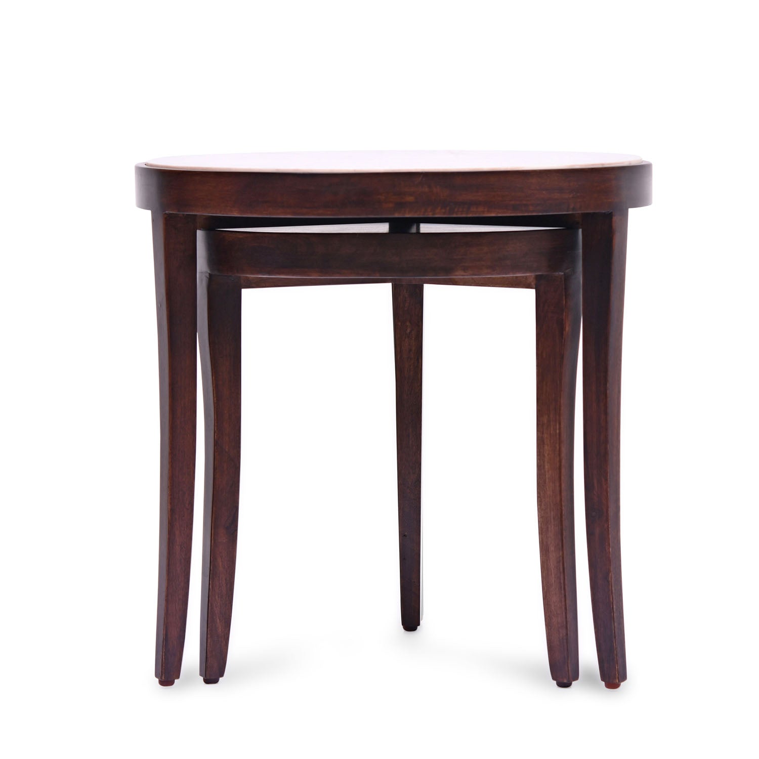 Buy Nolita Marble Top Nesting Table (Sun Walnut) Online in India ...