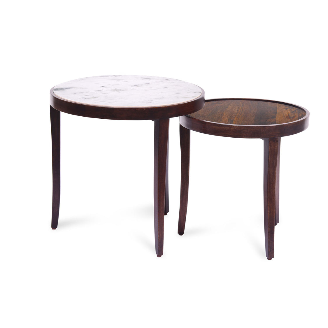 Buy Nolita Marble Top Nesting Table (Sun Walnut) Online in India ...