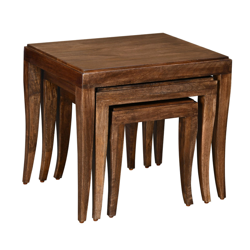 Buy Perry Solid Wood Nesting Table (Sun Walnut) Online in India ...
