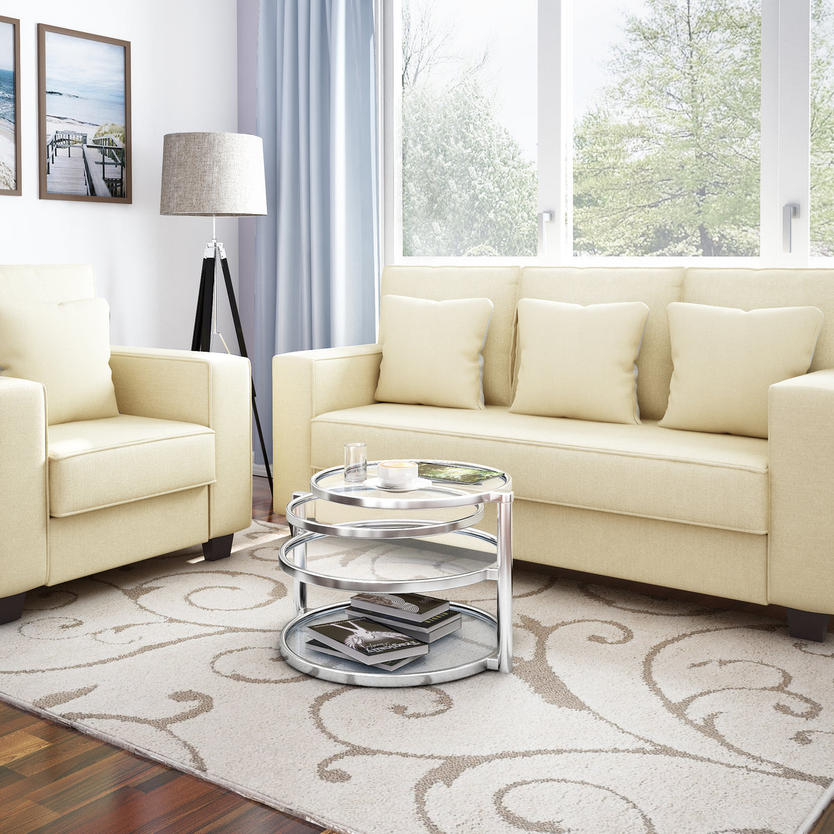 Buy Best Lorena with 3 Ring Glass Center Table (Clear) Online ...